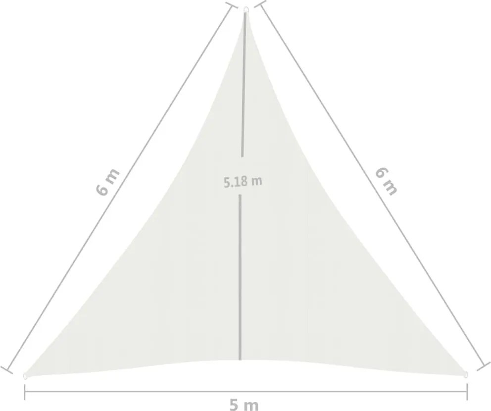 vidaXL Stínící plachta 160 g/m² 5 x 6 x 6 m HDPE [311263] Barva: antracitová