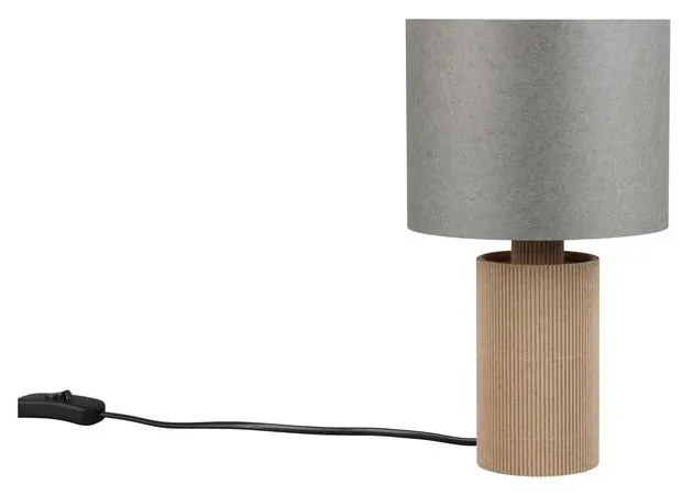 Šedo-béžová stolní lampa (výška 28 cm) Canio – Trio