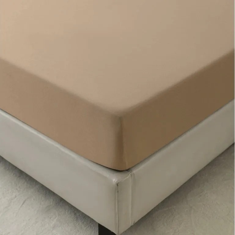 Prostěradlo z mikrovlákna MICROVELLE béžové 90x200 cm