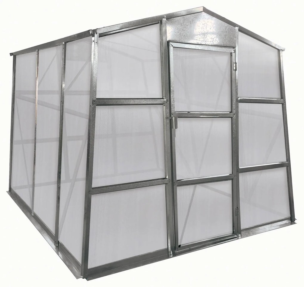 G21 zahradní skleník GZ 48 polykarbonát 4 mm 251 x 191 cm