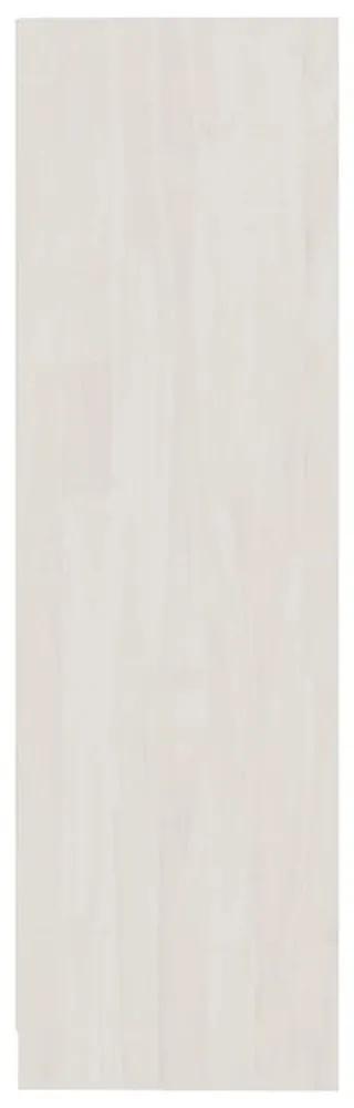Petromila Knihovna bílá 70 x 33 x 110 cm masivní borovice