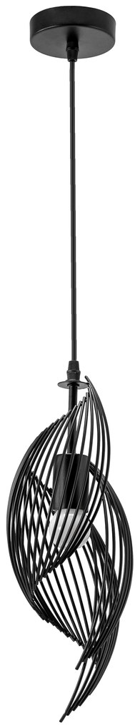 Toolight - Stropní svítidlo 1xE27 60W APP977-1CP, černá, OSW-06989