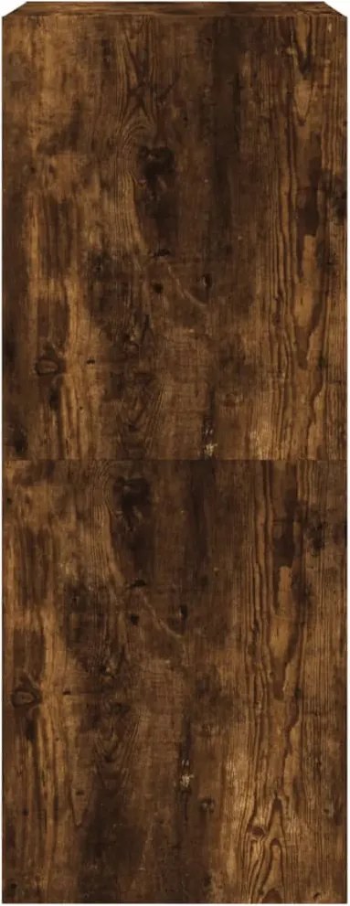 Botník se 2 výklopnými zásuvkami kouřový dub 60 x 42 x 108 cm 3214389