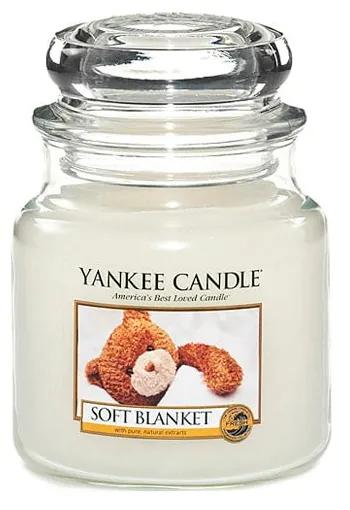 Vonná svíčka Yankee Candle Soft Blanket, doba hoření 65 h