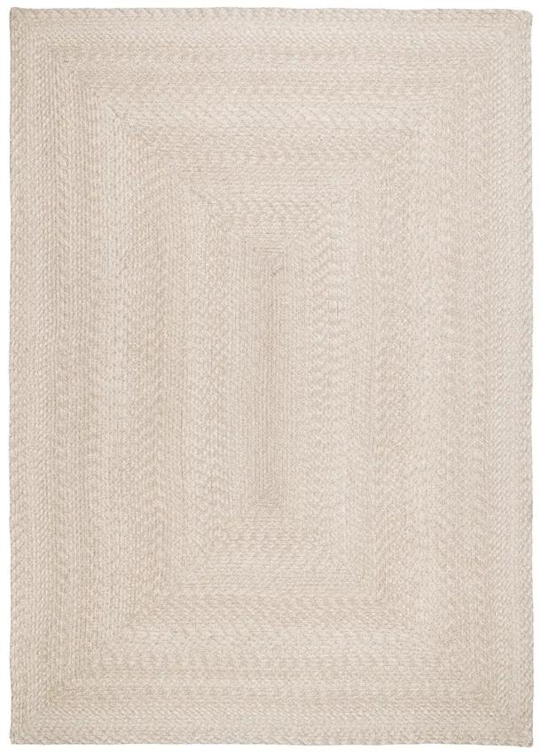 OnaDnes -20% Nordic Living Béžový pletený koberec Manisha 140 x 200 cm