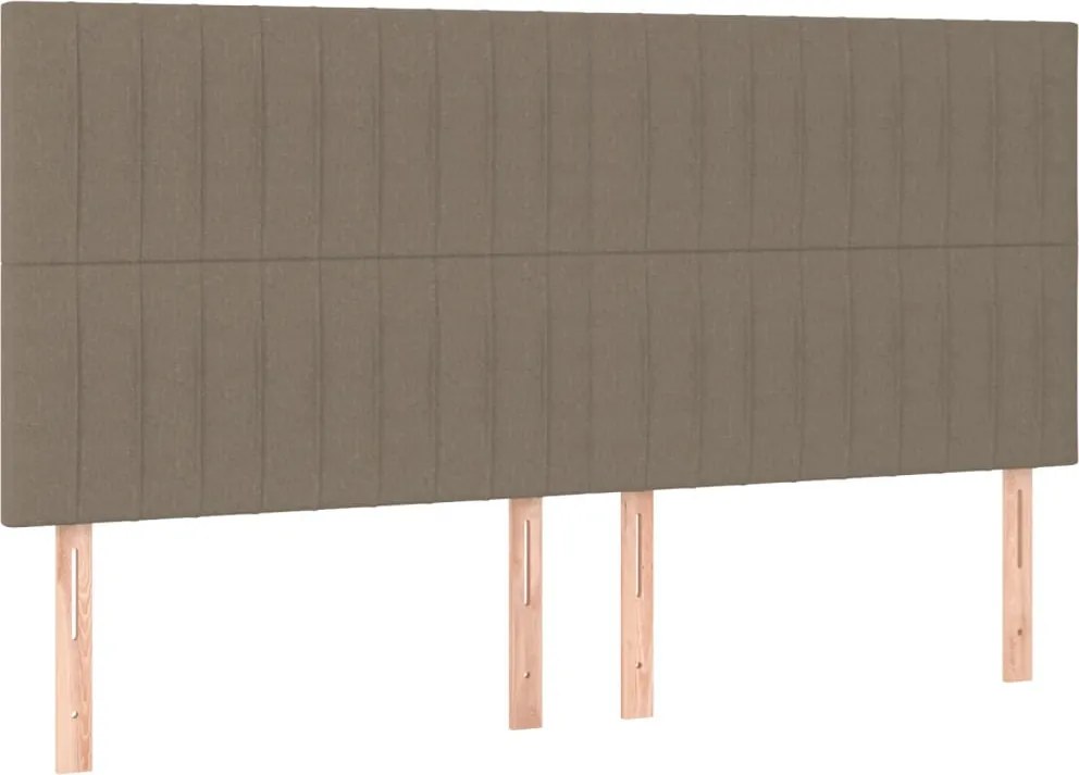 Box spring postel s matrací taupe 160x200 cm textil 3137329
