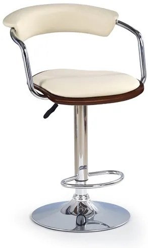 Barová židle H-19 (třešeň-béžová)