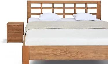Postel Postelia GEONA Buk 180x200 - Dřevěná postel z masivu, bukové dvoulůžko o šíři masivu 4 cm