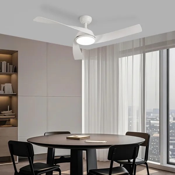 ZEVENTI - LED Stropní ventilátor AERYS LED/24W/230V Wi-Fi Tuya bílá + DO