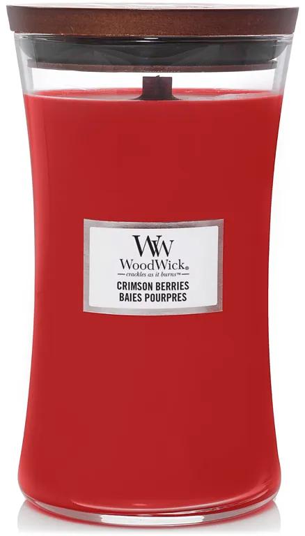WoodWick – svíčka Crimson Berries (Červená jeřabina) Velikost: malá 85 g