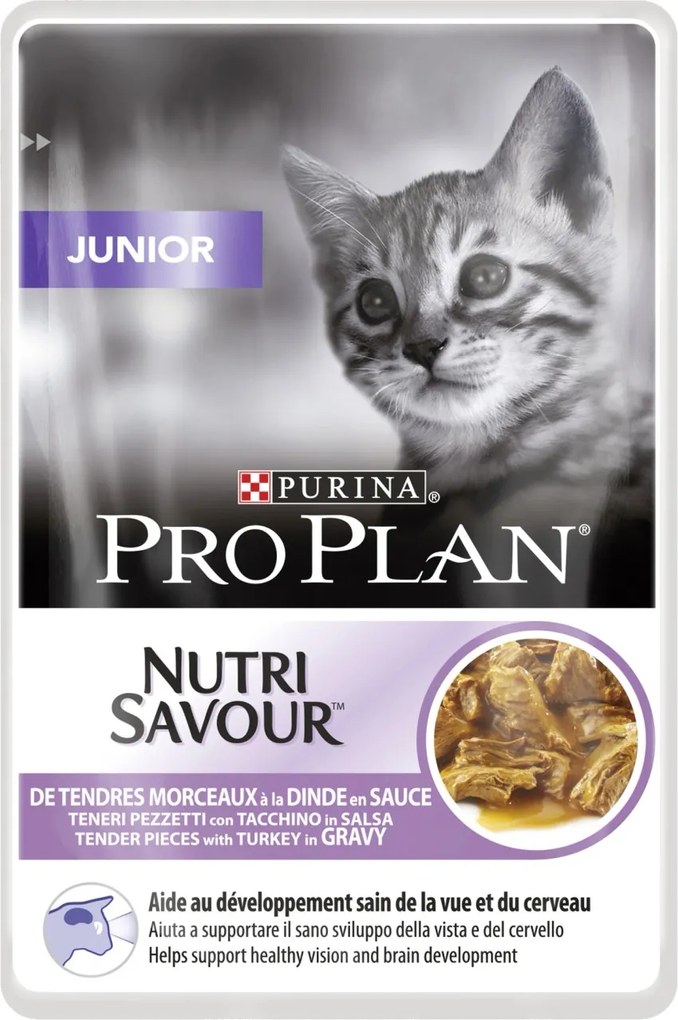 Purina Kapsičky pro kočky ProPlan Junior krůtí ve šťávě 1 x 85 g