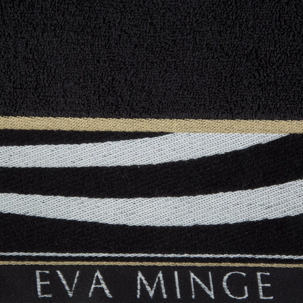 SADA RUČNÍKŮ EVA MINGE2 6KS 50X90 CM ČERNÁ