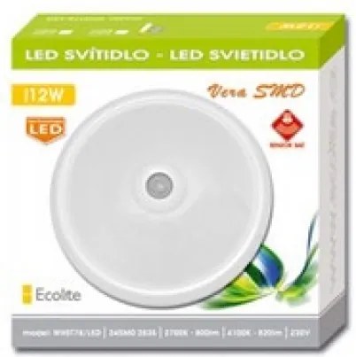 Stropní LED svítidlo Ecolite VERA WHST78/LED-3000 s pohybovým čidlem