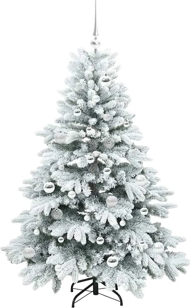 Umělý vánoční stromeček s 150 LED diodami Bílá 150 cm PE a PVC 3397606