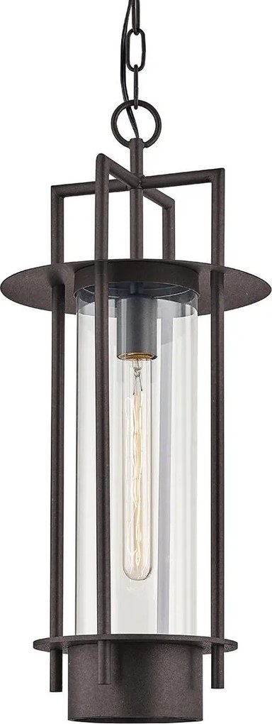HVLG F6817-CE Venkovní závěsné svítidlo CARROLL PARK kov/sklo bronz/čirá E27 1x13W 0 - HUDSON VALLEY (Troy)