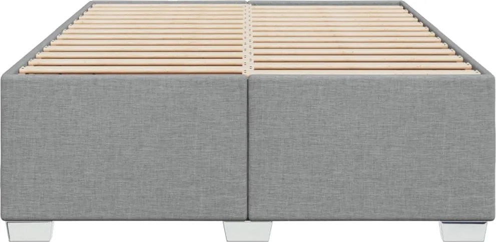 Rám postele bez matrace světle šedý 140 x 200 cm textil 3284478