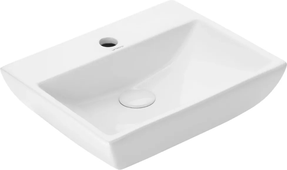 UPTrend Obdélníkové keramické umyvadlo na desku/závěsné PASCAL STR4318, bílá lesk
