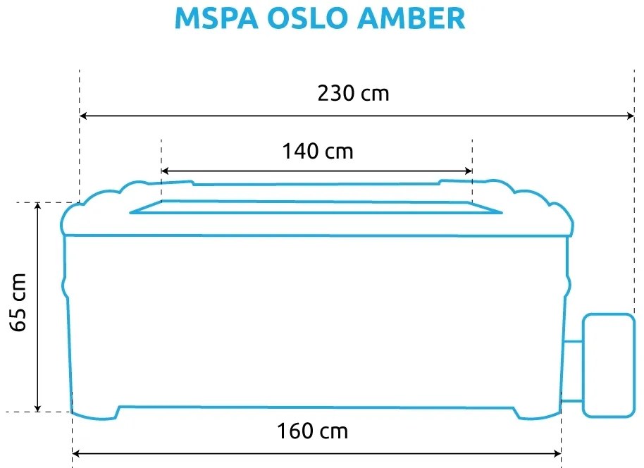 Marimex | Vířivý bazén MSPA Oslo Amber F-AM063W | 11400284