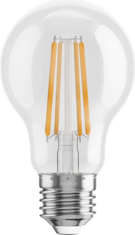Mexen Vintis, LED filamentová žárovka E27, A60, 8 W, teplá bílá 2200K, čirá, L150-E27-0822-00