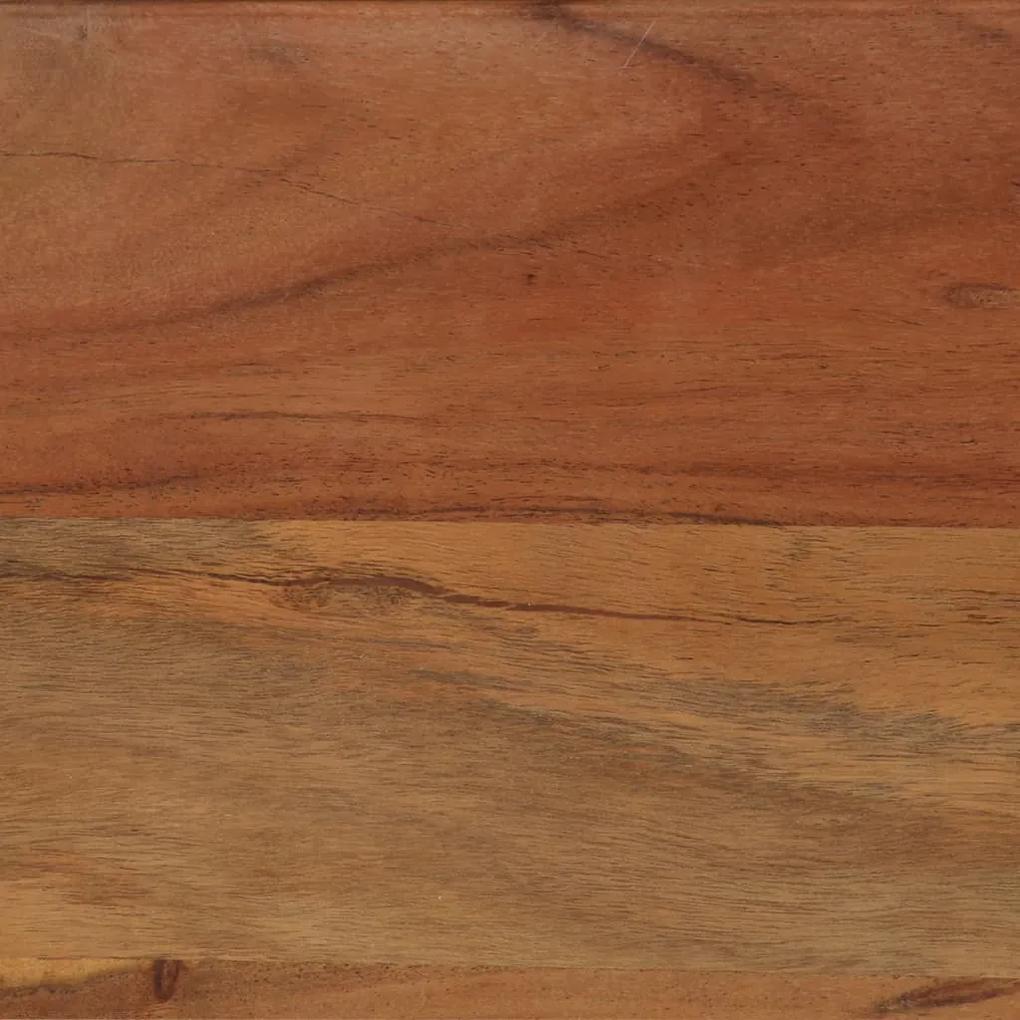 Jídelní stůl z masivního akáciového dřeva a oceli 120x60x76 cm,  246295