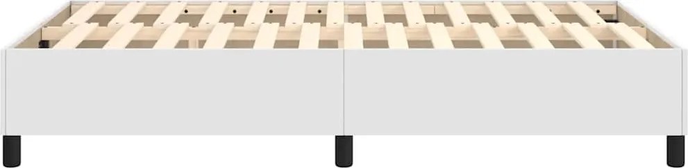 Rám postele s boxspringem bílý 120 x 200 cm umělá kůže 3121036