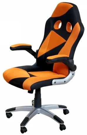 Kancelářské křeslo černo oranžové Racer Orange