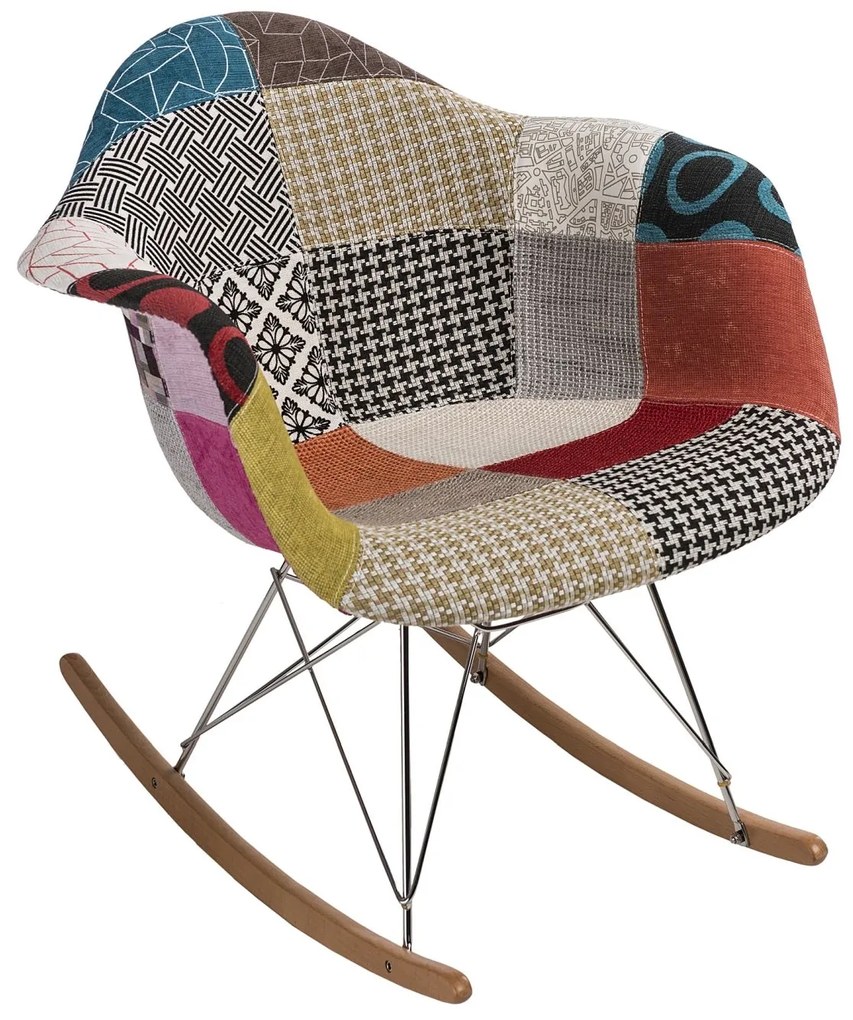 Židle P018 RAR patchwork barevná