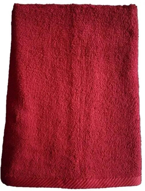 Měkký froté ručník s vysokou savostí, 100% bavlna, 50x100 cm, vínový