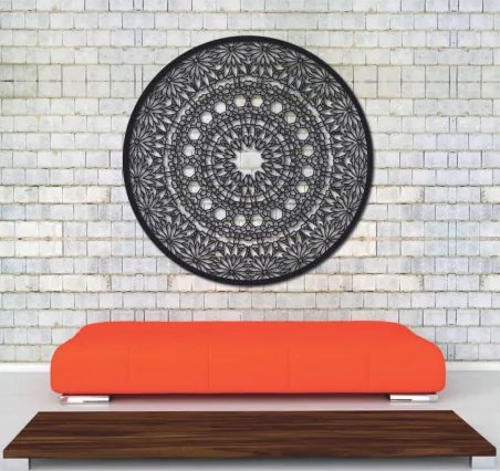 Luxusní dřevěná mandala na zeď | dekorace pro moderní interiér | SENTOP PR0342