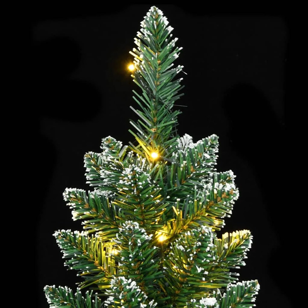 Umělý úzký vánoční stromek s 300 LED 180 cm 3315760