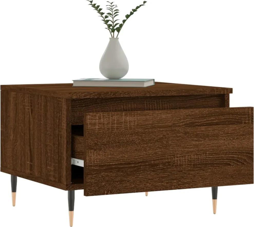 vidaXL Konferenční stolek 50 x 46 x 35 cm kompozitní dřevo [830858] Barva: Betonová šedá