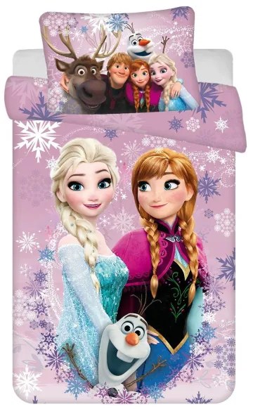 Jerry Fabrics Povlečení do postýlky Frozen Purple 05 baby 100x135, 40x60 cm