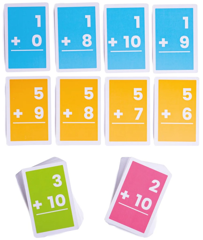 Bigjigs Toys Kartičky sčítání 1-10