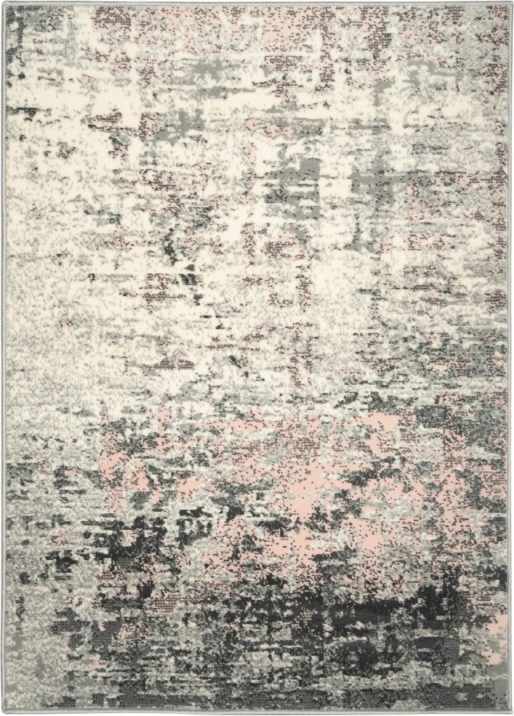 Kusový koberec Beton powder pink, 80x150, ružová, chodba / predsieň, Alfa Carpets