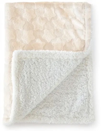 Béžová dětská deka Naf Naf Estrellas, 80 x 110 cm