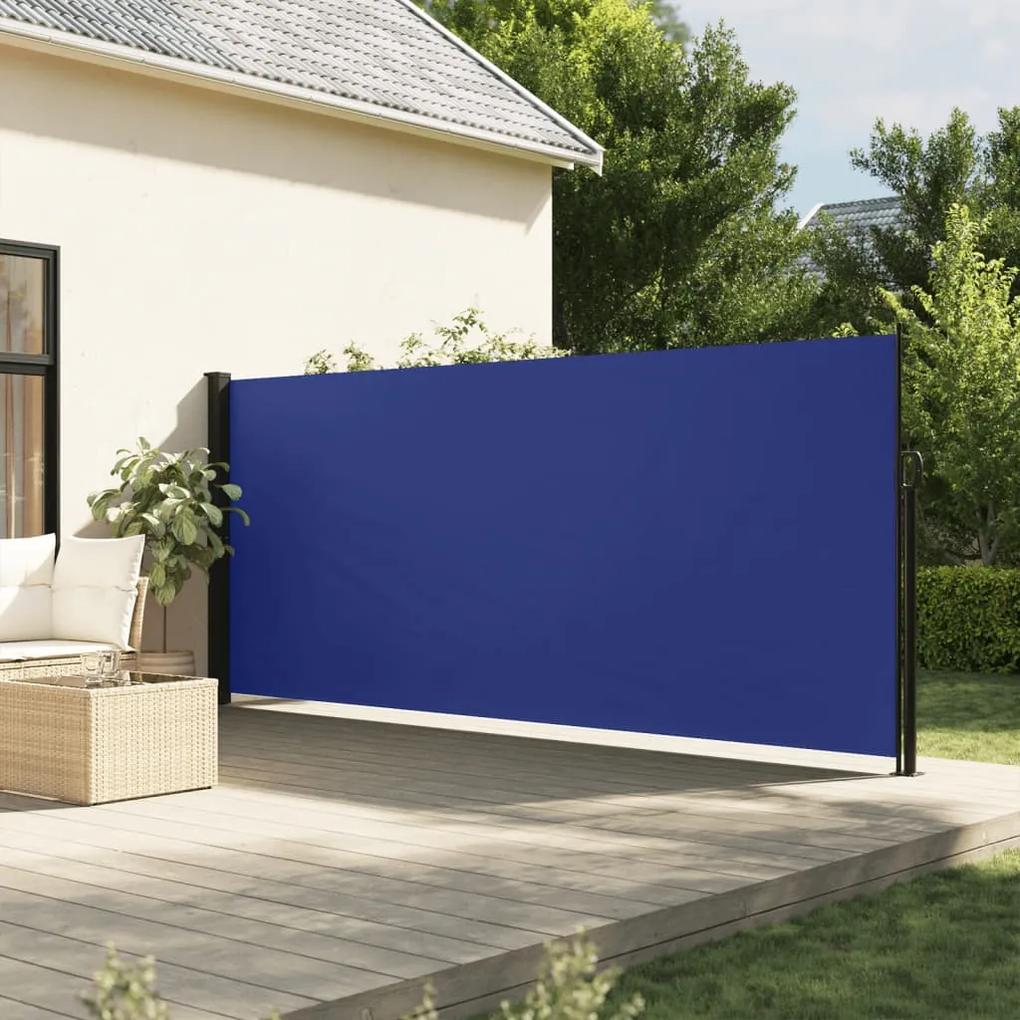 Zatahovací boční markýza modrá 160 x 300 cm - Default Title