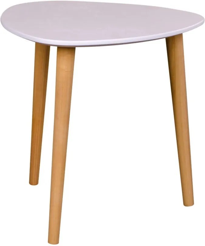 Bílý odkládací stolek House Nordic Genova, výška 39,5 cm
