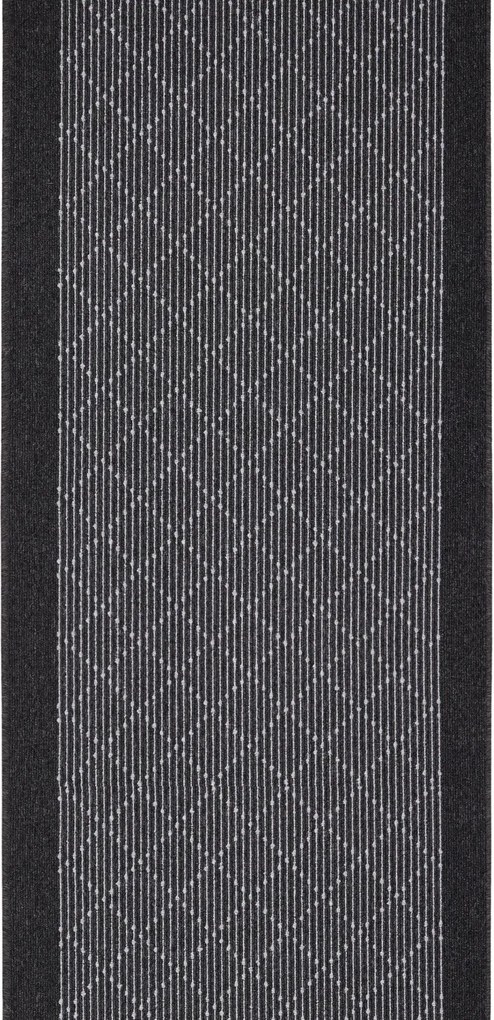Protišmykový behúň na mieru Boulevard 9229, šíre 100 cm, šedá, chodba / predsieň, Condor Carpets
