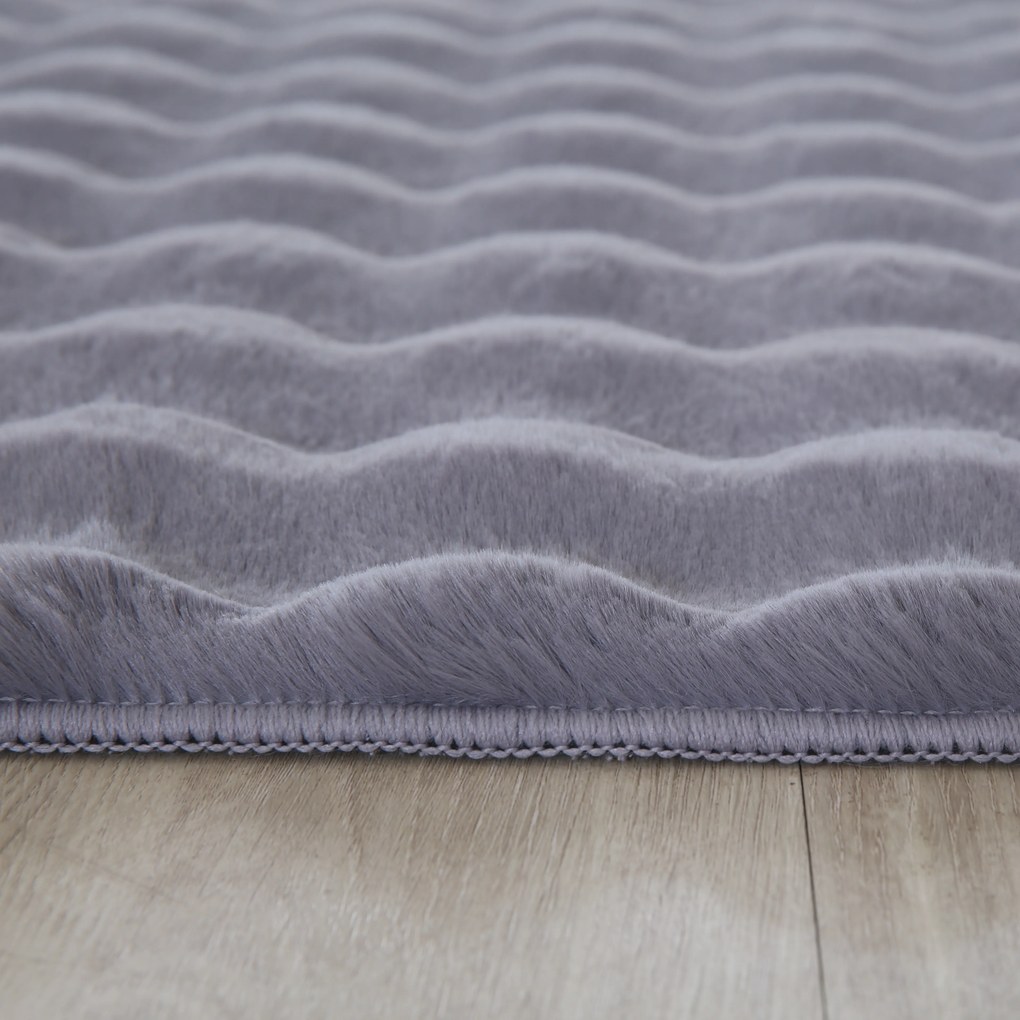 Ayyildiz, Kusový koberec Ambiance 5110 Grey, 140x200, šedá, obývací pokoj