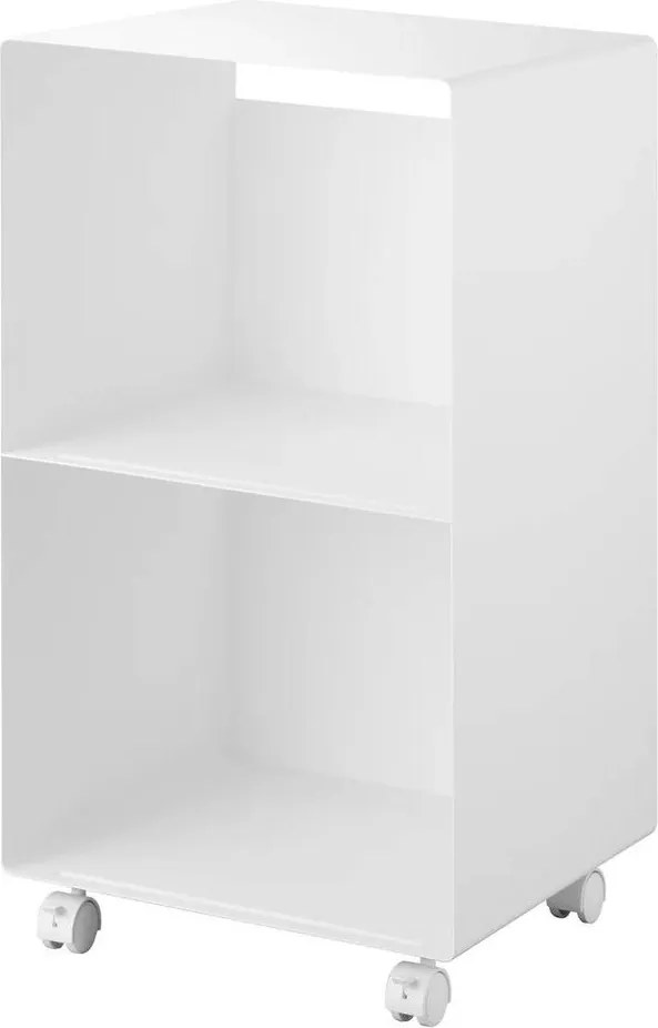 Bílý kovový pojízdný regál 40x73x38 cm Tower – YAMAZAKI