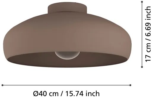 Eglo 900359 - Stropní svítidlo MOGANO 1xE27/60W/230V