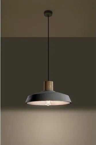 Betonový lustr SOLLUX Afra E27 1x60W bez zdroje SL.0282
