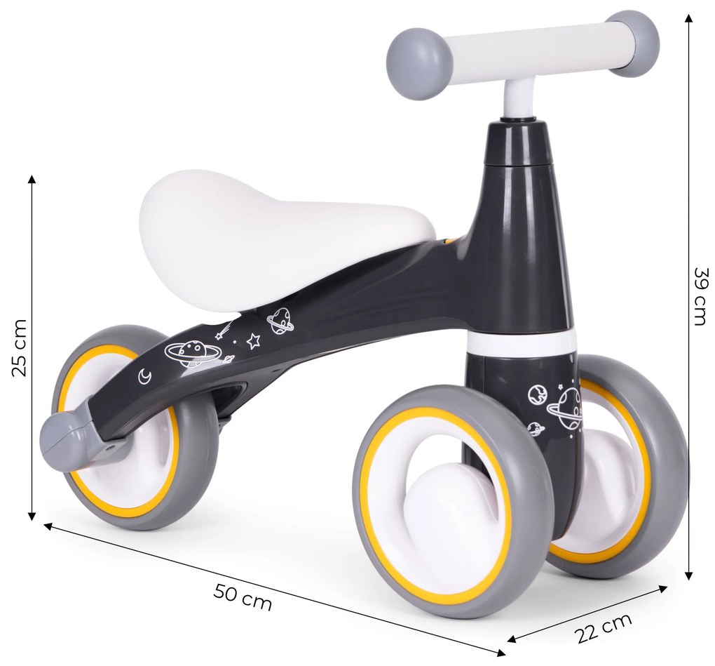 Dětské odrážedlo ECOTOYS COSMIC černé