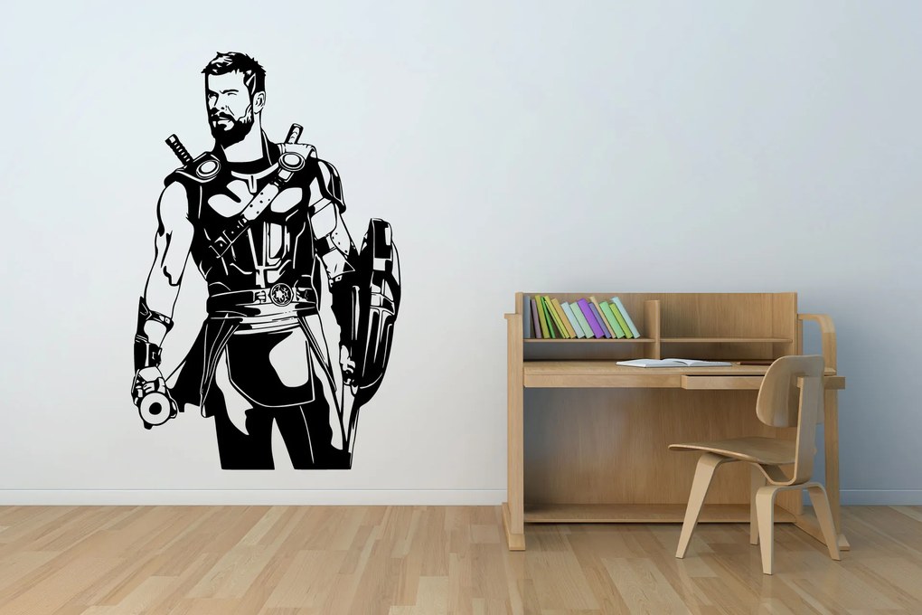 Lepy.cz Samolepka na zeď Thor Velikost (šířka x výška): 40x62cm, Barevná varianta: Mátová zelená