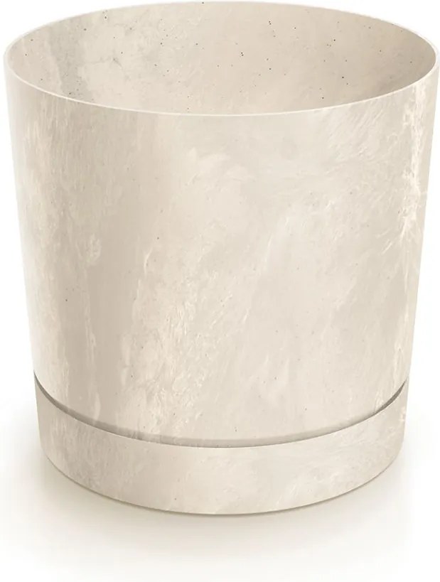 PRO Květináč TUBO P BETON EFFECT 14,8cm pískový