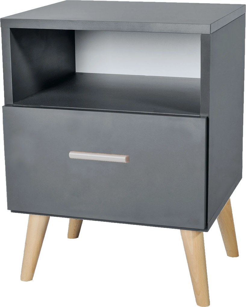 ADRK Furniture Noční stolek se zásuvkou LOGAN NS-Log-GR-L014