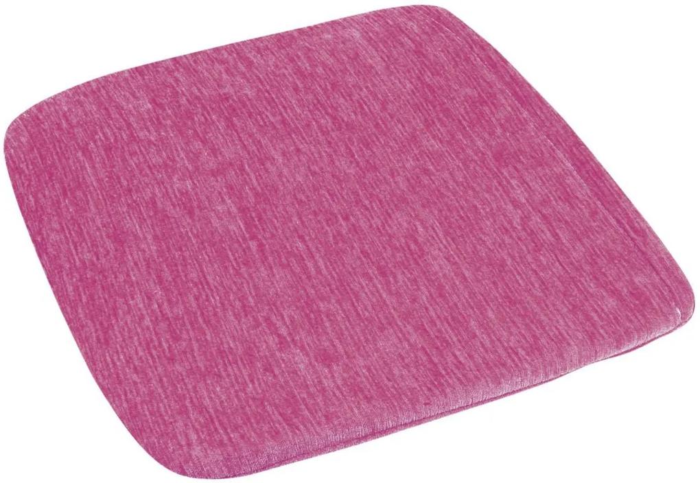 Bellatex sedák na židle Žaneta hladký růžový, 38 x 38 cm