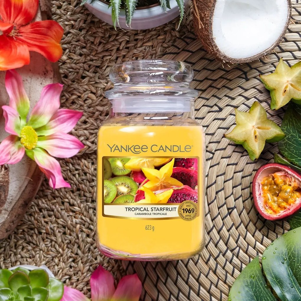 Yankee Candle Vonná Svíčka Tropical Starfruit classic velký, 623 g