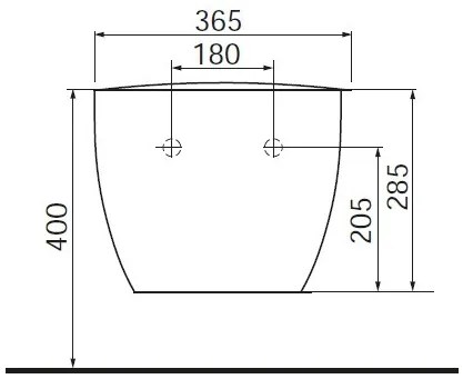 Vima 401 - BOSA Závěsný bidet 36,5x52,5 cm, bílá