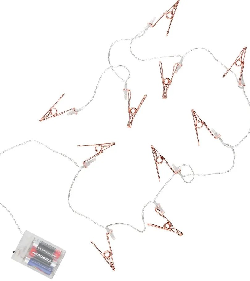 CLIP COUTURE LED Světelný řetěz s USB s klipsy 10 světel